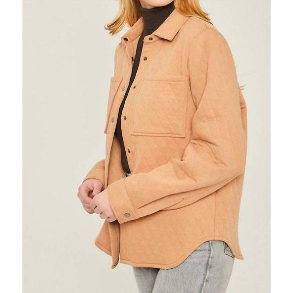 Love Tree | Jackets & Coats | New Love Tree Diamond Quilted Shacket In ...